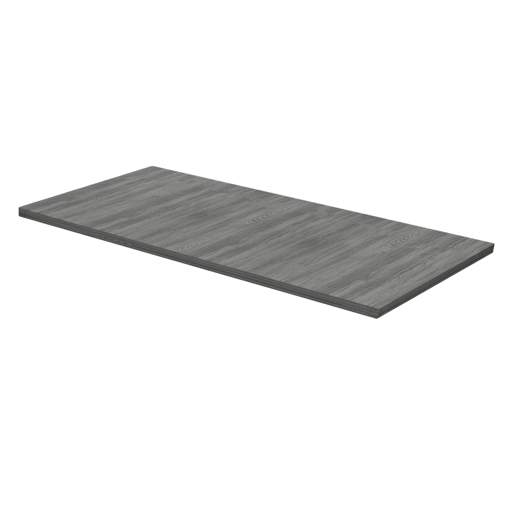 Kai Fluted Rectangular Worksurface with Grommet, 24" x 48" - i5 Industries