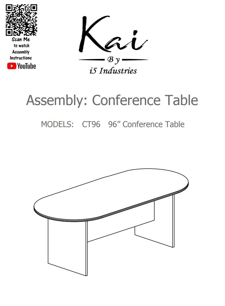 Kai Conference Table (96") Assembly Instructions - i5 Industries