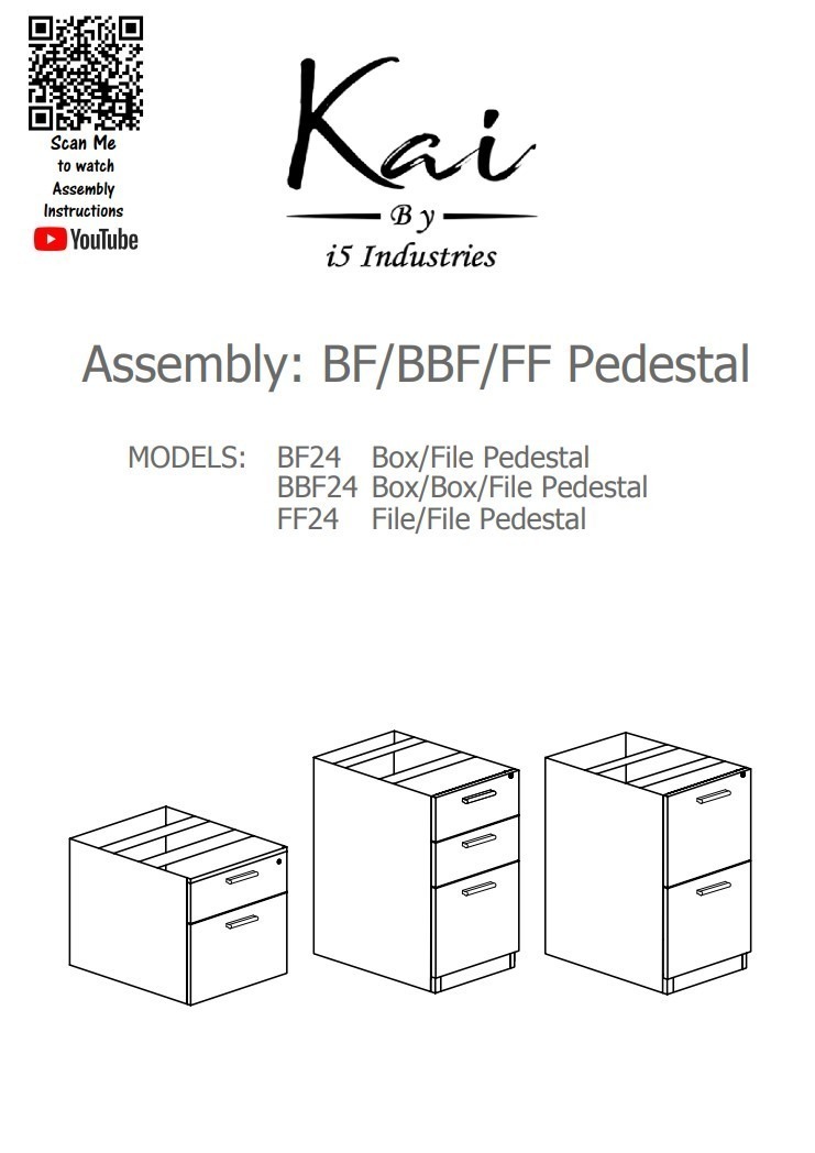 Kai Pedestal Assembly Instructions - i5 Industries