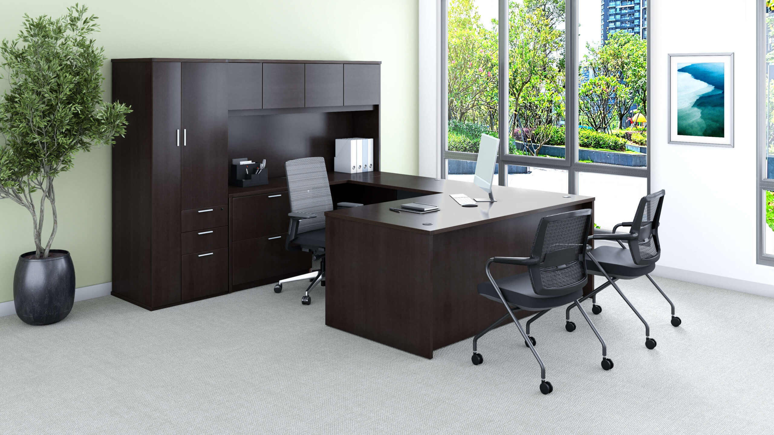 Kai Executive Office Ground Floor Urban Area in Espresso - i5 Industries