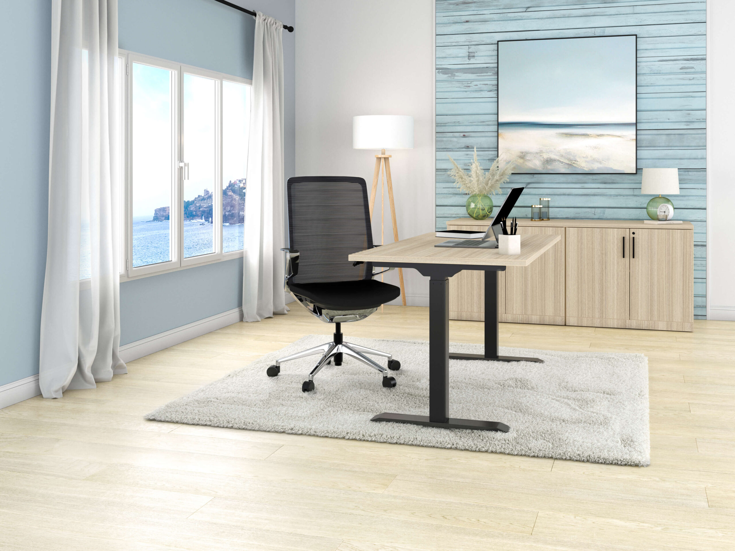 iRize Waterfront Home Office in Coastal Dune - i5 Industries